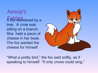 History of Aesop Fables written by Lin Doon | PPT