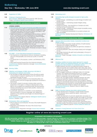 SMi Group's BioBanking 2018 | PDF