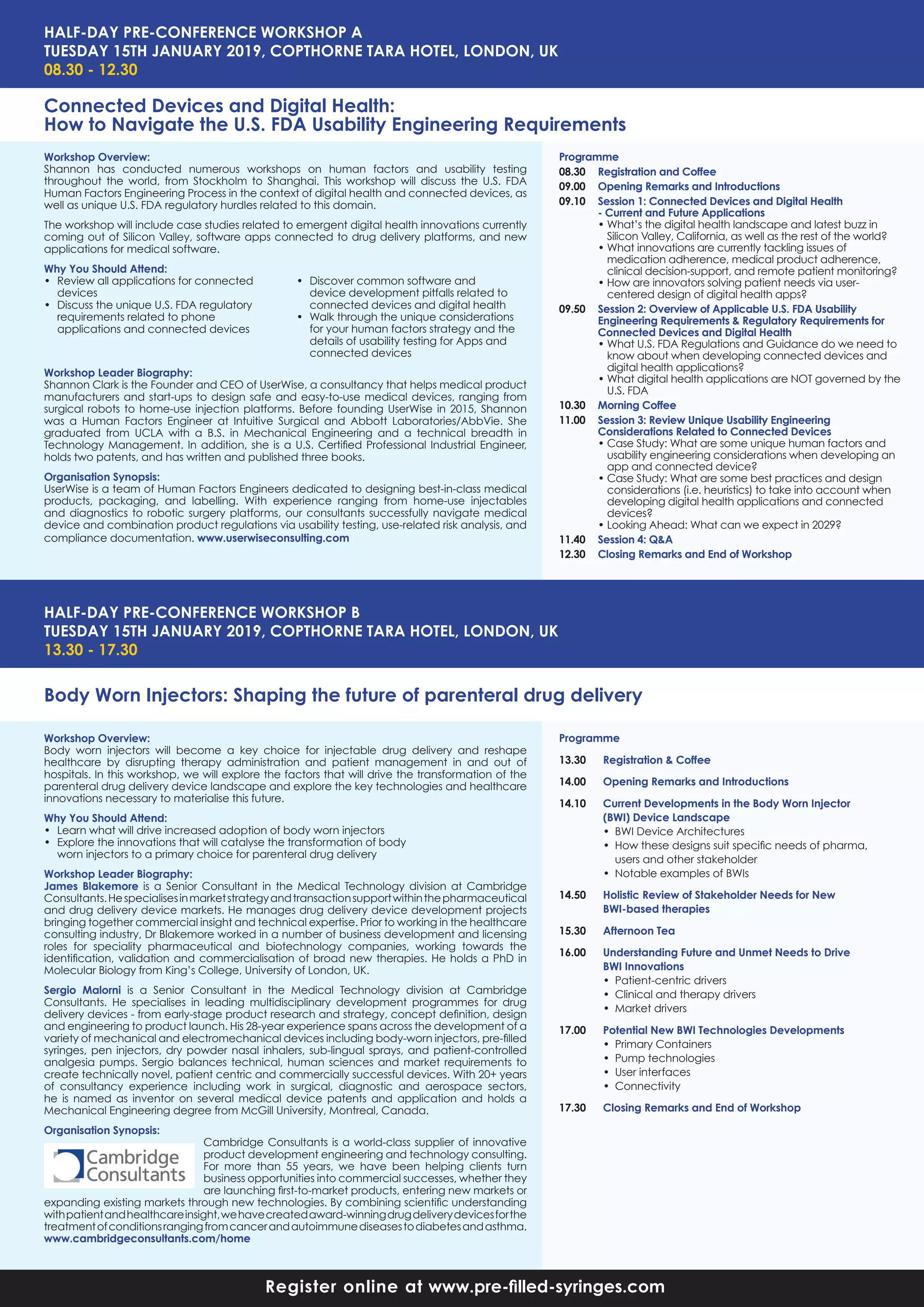 SMi Group's Pre-filled Syringes and injectable Drug Devices 2019 | PDF ...