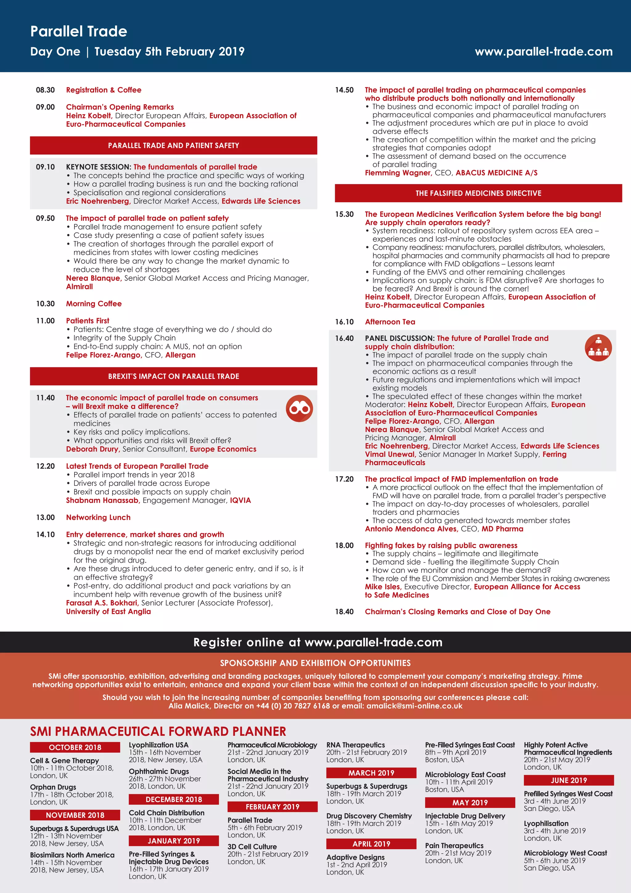 SMi Group's 13th annual Parallel Trade 2019 | PDF