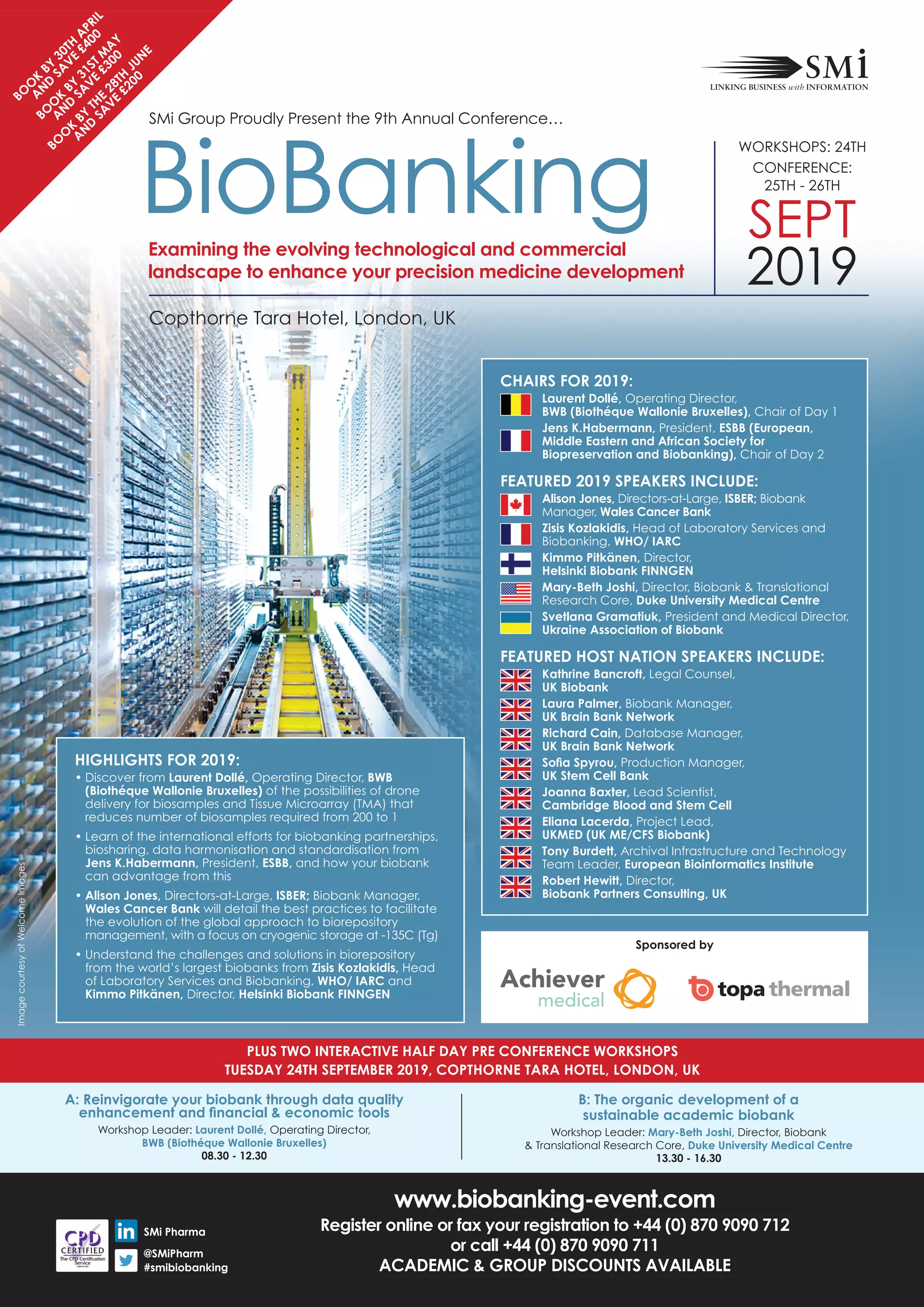 SMi Group's 9th annual Biobanking 2019 conference | PDF