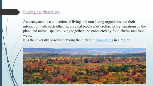 Biodiversity and Conservation l Types of Biodiversity l Genetic ...