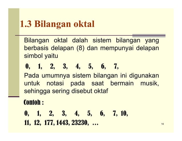 Pengenalan Sistem Bilangan dan konversi Bilangan | PDF