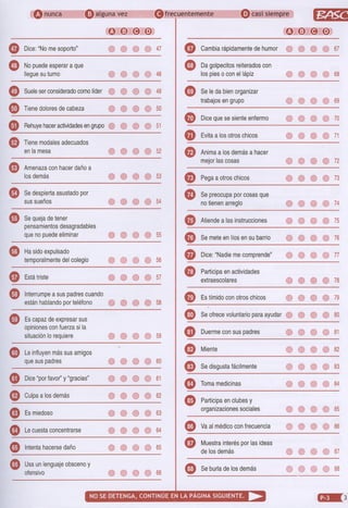 BASC P3 cuadernillo de la bateria basc p3 | PDF