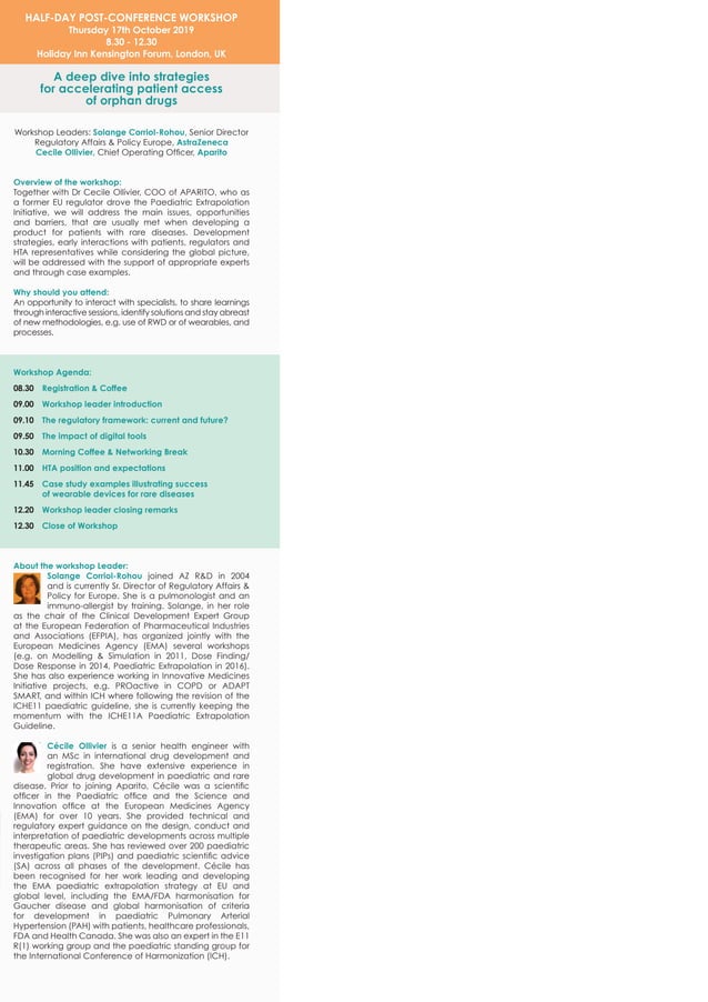 SMi Group's Orphan Drugs and Rare Diseases 2019 | PDF | Cancer ...