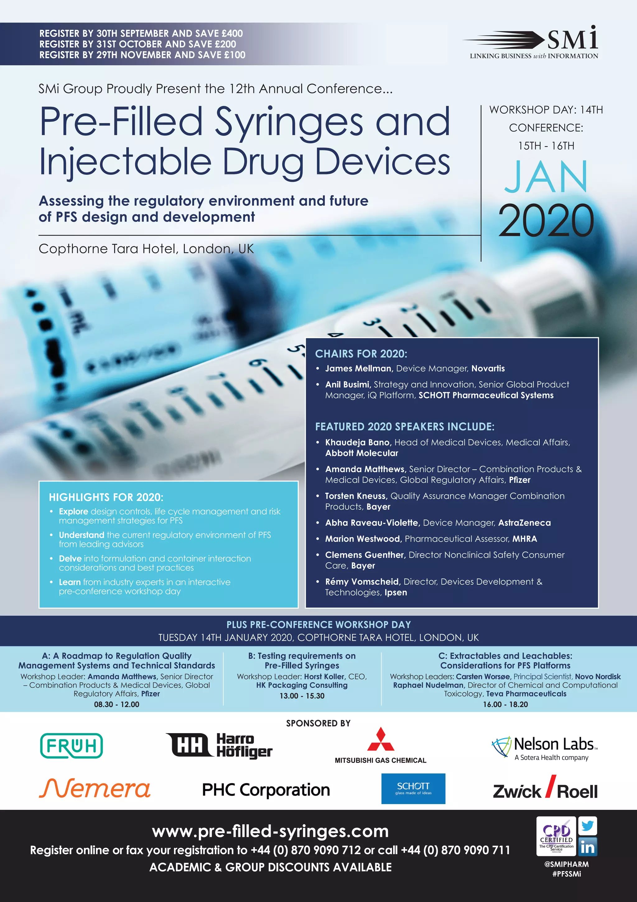 SMi Group's Pre-Filled Syringes and Injectable Drug Devices 2020 | PDF
