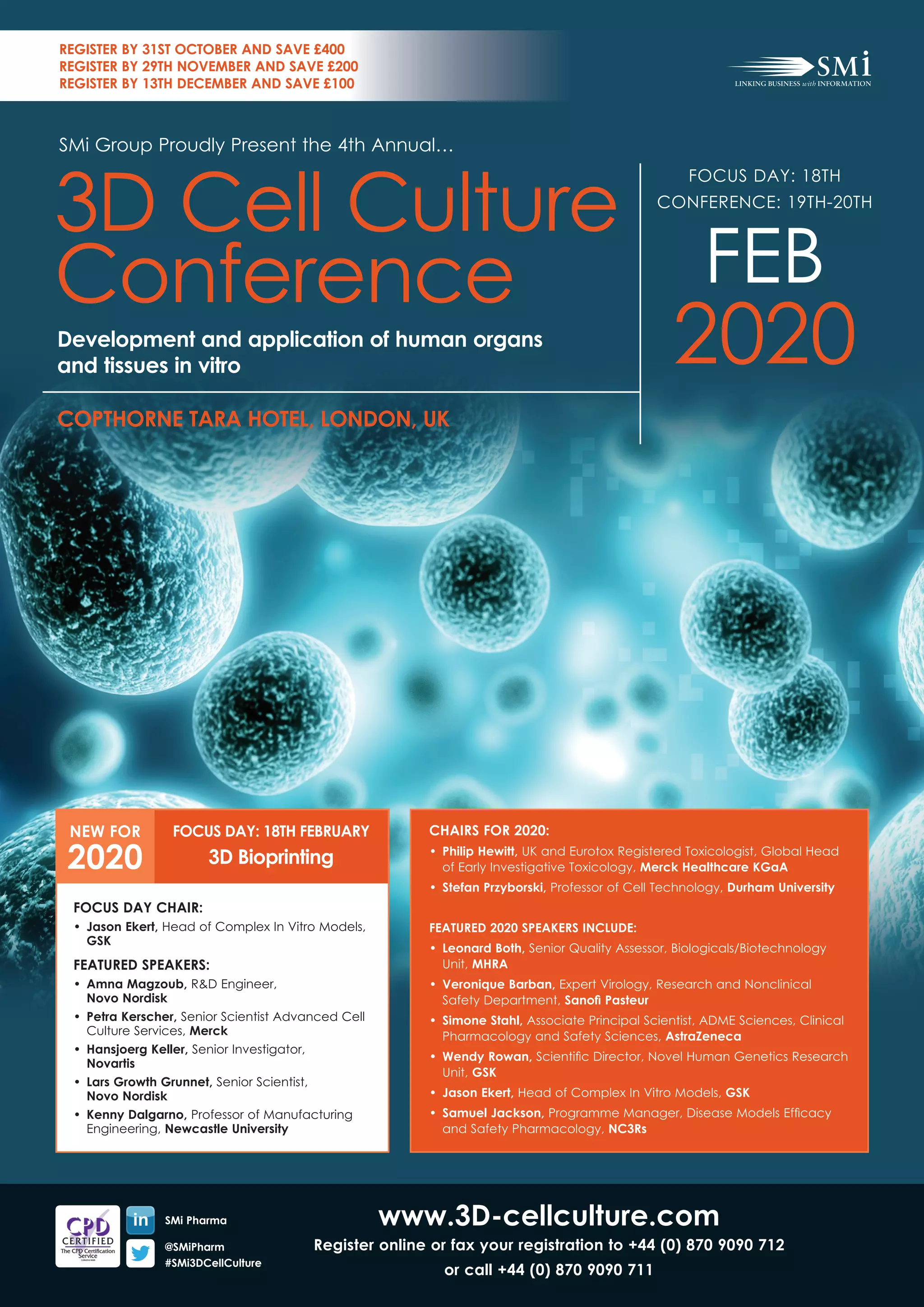 SMi Group's 3D Cell Culture 2020 conference | PDF