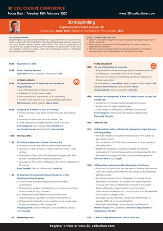 SMi Group's 3D Cell Culture 2020 conference | PDF