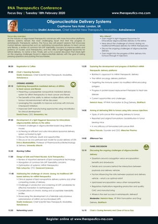 SMi Group's RNA Therapeutics 2020 conference | PDF