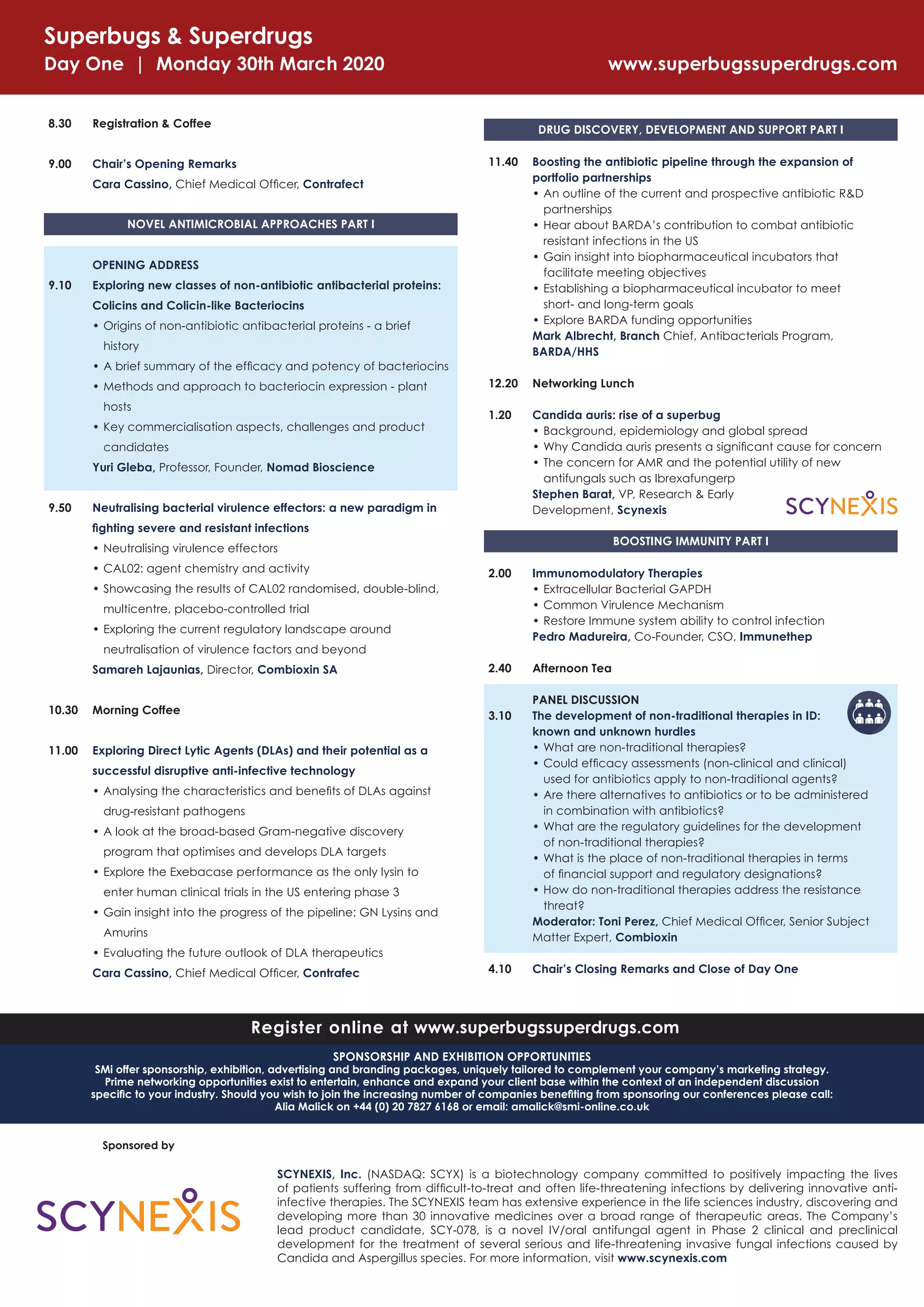 SMi Group's Superbugs and Superdrugs 2020 conference | PDF