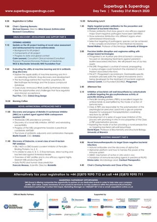 SMi Group's Superbugs and Superdrugs 2020 conference | PDF