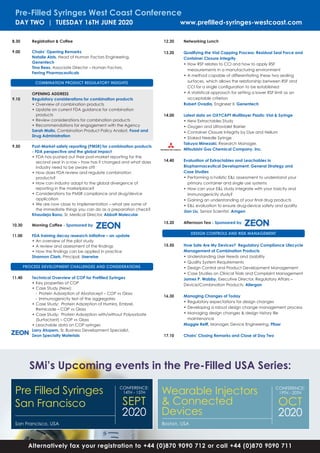 SMi Group's Pre-filled Syringes West Coast 2020 conference | PDF