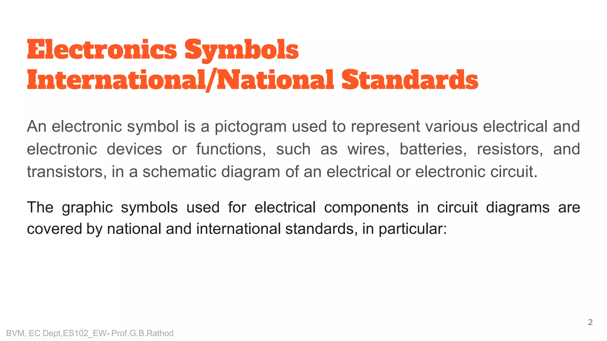 P-3:Introduction to various electronics symbols | PDF
