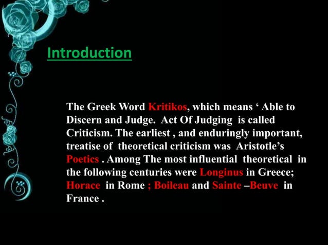 various types of criticism | PPTX