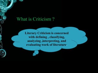various types of criticism | PPTX