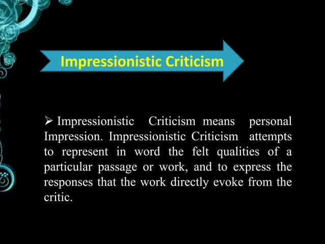 various types of criticism | PPTX