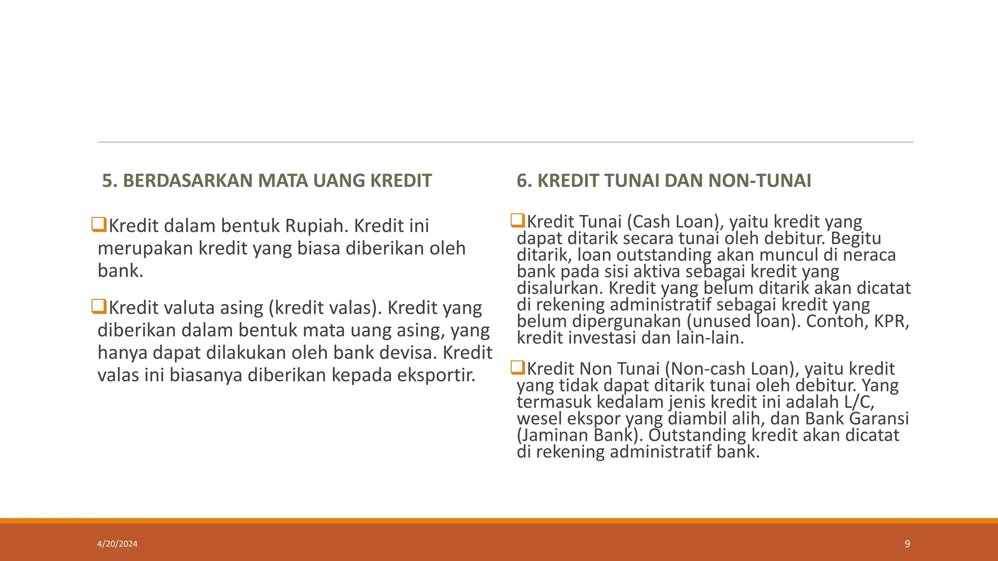 KREDIT PERBANKAN JENIS DAN RUANG LINGKUPNYA | PPTX