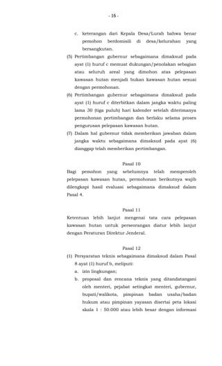 Peraturan Menteri Lingkungan Hidup dan Kehutanan No. P.51/Menlhk/Setjen/KUM.1/6/2016 tentang ...