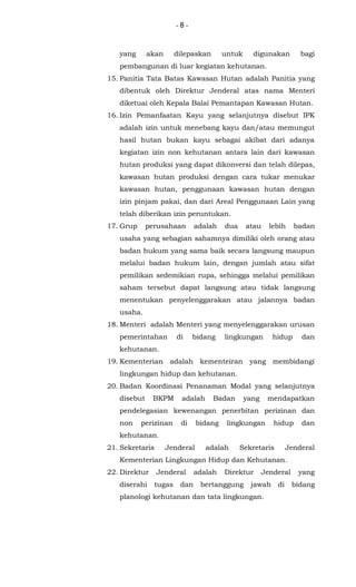 Peraturan Menteri Lingkungan Hidup dan Kehutanan No. P.51/Menlhk/Setjen/KUM.1/6/2016 tentang ...
