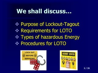 PPT Lockout/Tagout (LOTO): PowerPoint Presentation, Free, 48% OFF