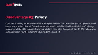 Advantages & Disadvantages of Cable TV - CablesFinder | PDF