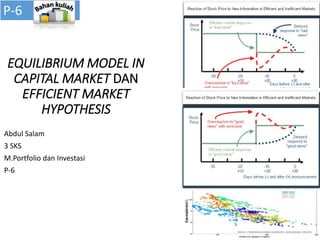 P-6 Equilibrium Model in Capital Market dan Efficient Market Hypothesis.ppt