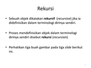 rekursi dan relasi rekurens | PPTX