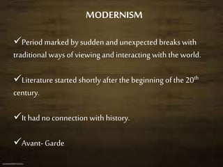 GENERAL CHARACTERISTICS OF MODERN AGE | PPTX