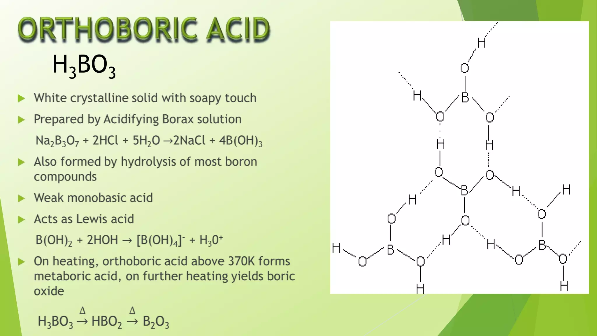 P-block elements (Properties of Boron) | PPTX