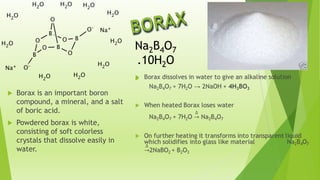 P-block elements (Properties of Boron) | PPT