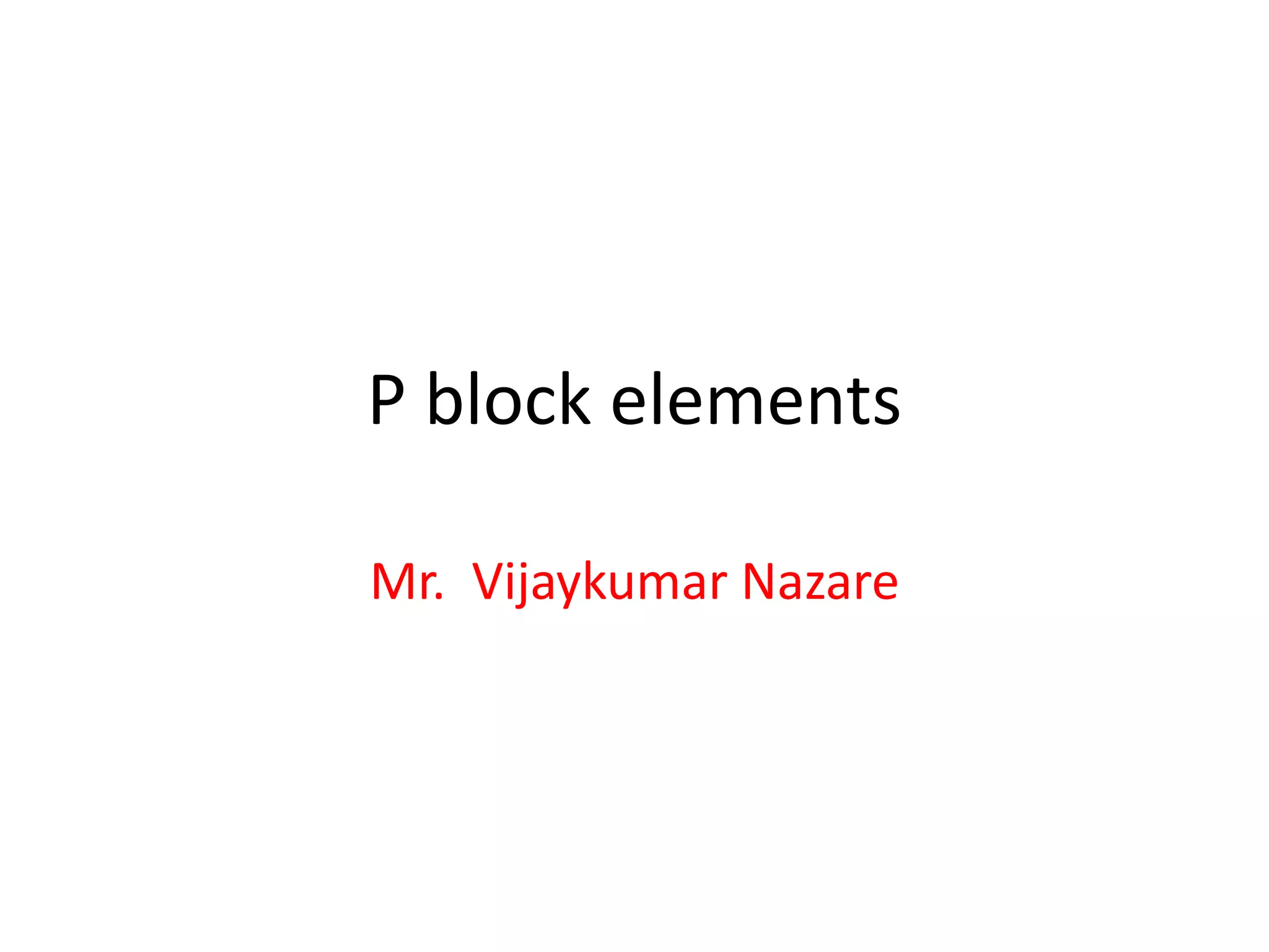 P block elements | PPTX