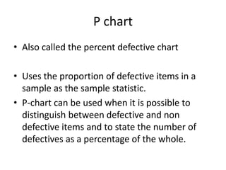 P chart & c-chart | PPTX