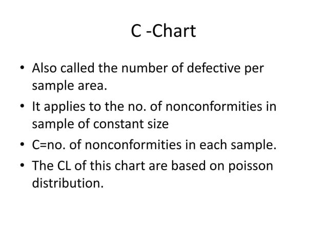 P chart & c-chart | PPTX | Science