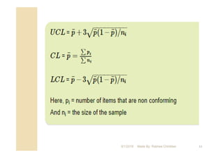 P chart for statistcial quality control | PPT