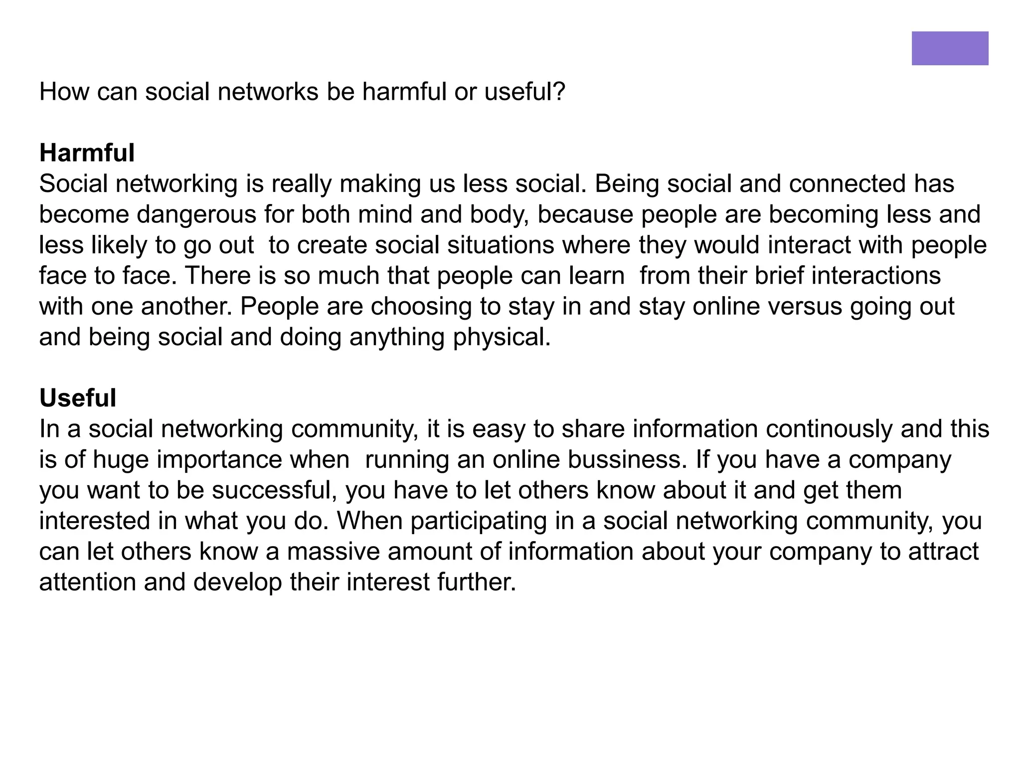 cyberbullying/social networks conversation | PPT