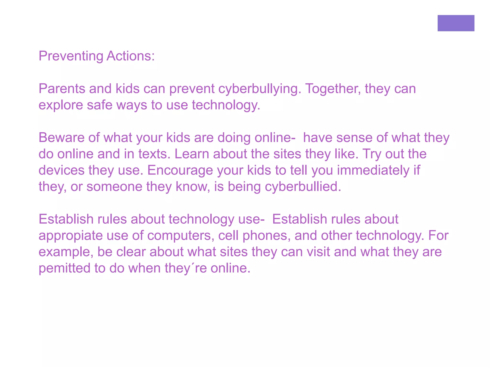cyberbullying/social networks conversation | PPT
