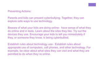cyberbullying/social networks conversation | PPTX