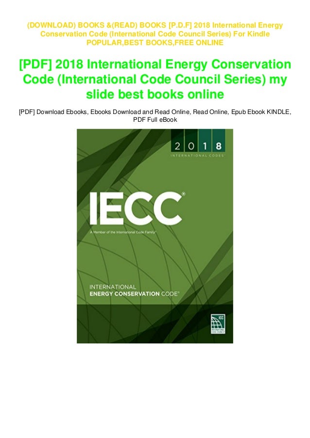 [P.D.F] 2018 International Energy Conservation Code (International Code