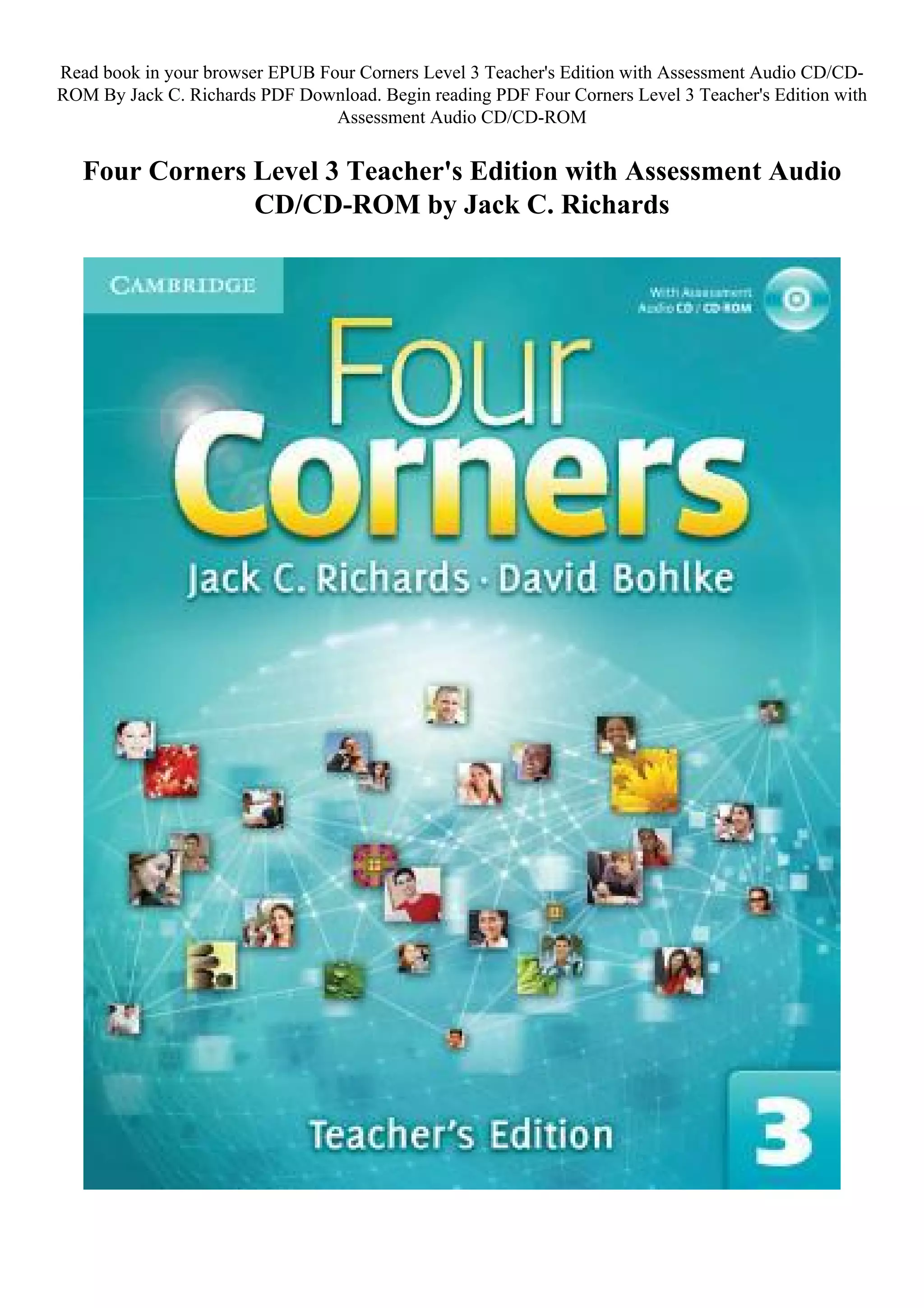 (P.D.F FILE) Four Corners Level 3 Teacher's Edition with Assessment ...