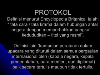 P D Keprotokolan & Tata Cara P A | PPT