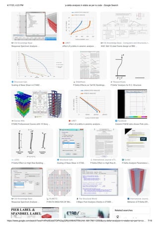 p- delta analysis - تحليل اعمدة الاطارات لمقاومة عزوم الانتقال الافقي ...