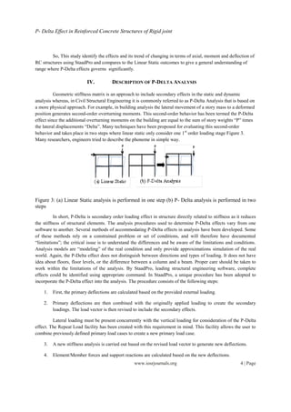 P delta effect in reinforced concrete structures of rigid joint | PDF