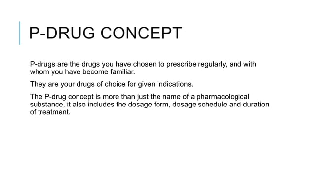 P drug concept | PPTX | Pharmaceutical Drugs | Medical Health