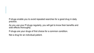 P drug concept | PPTX