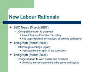 P E And Or Sport | PPT