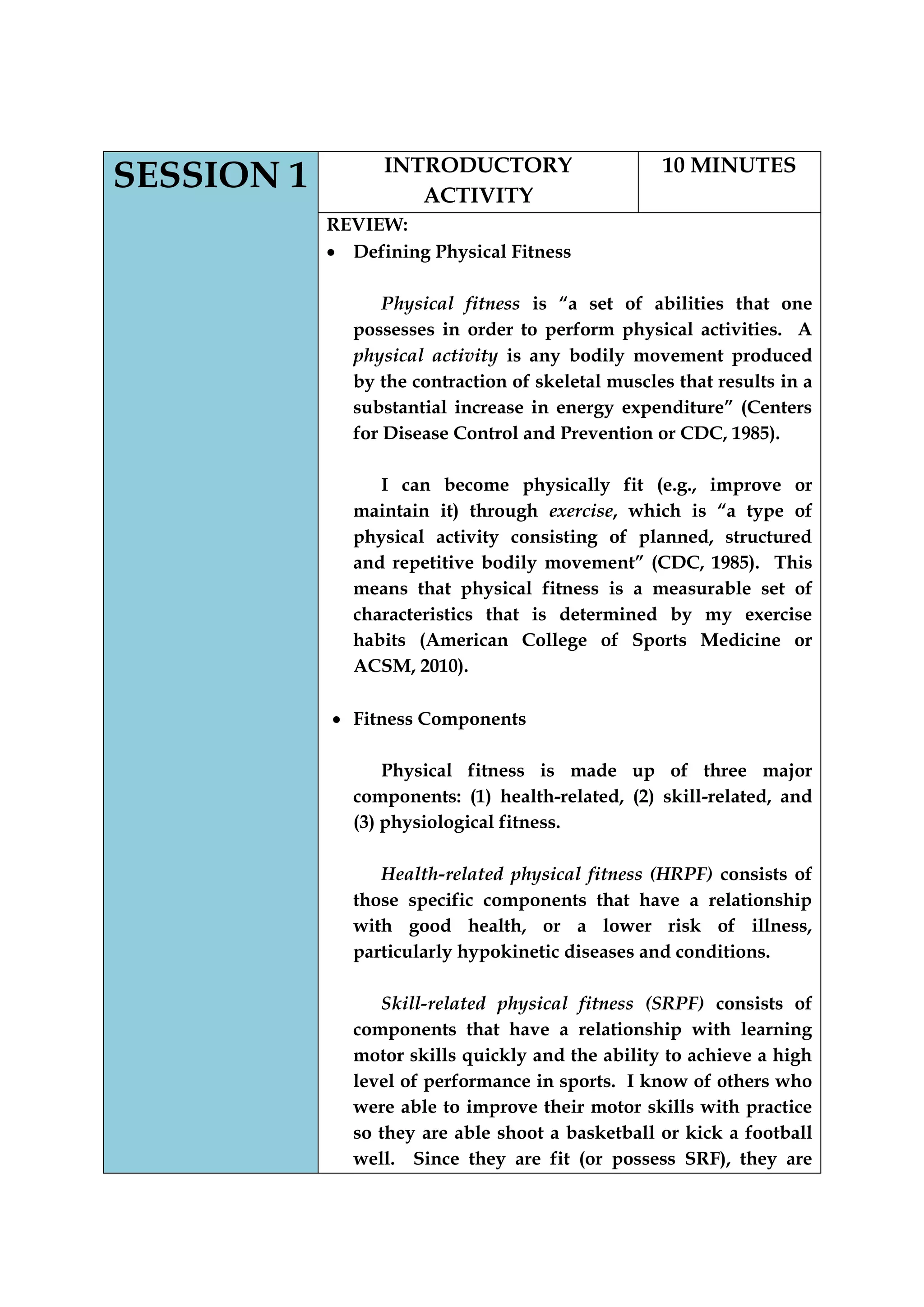 K to 12 - Grade 7 Physical Education | PDF