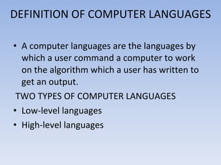 Computer Languages....ppt