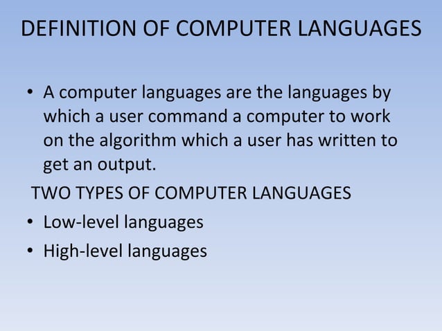 Computer Languages....ppt