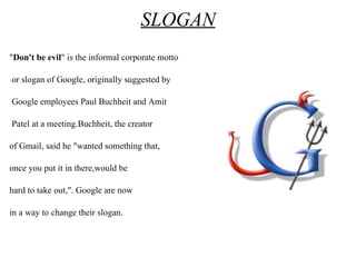 Presentation On Google(ppt) | PPT