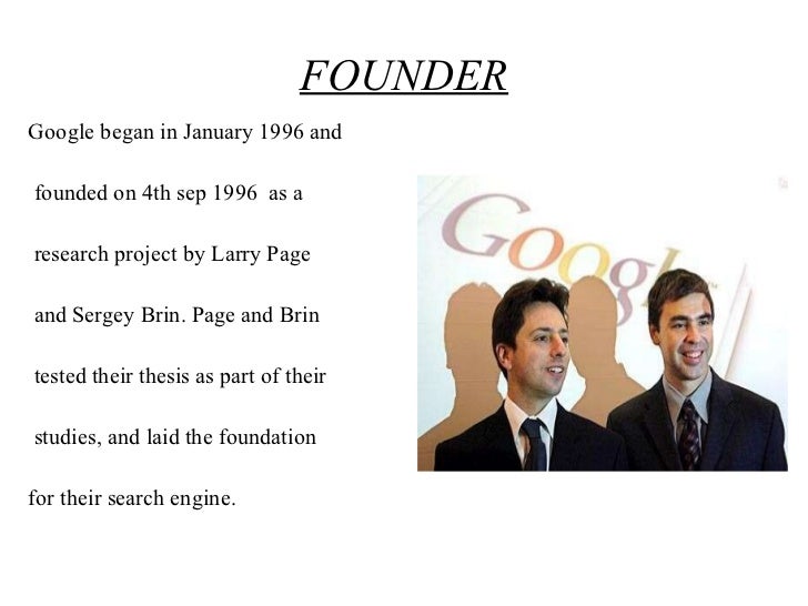 Presentation On Google(ppt)